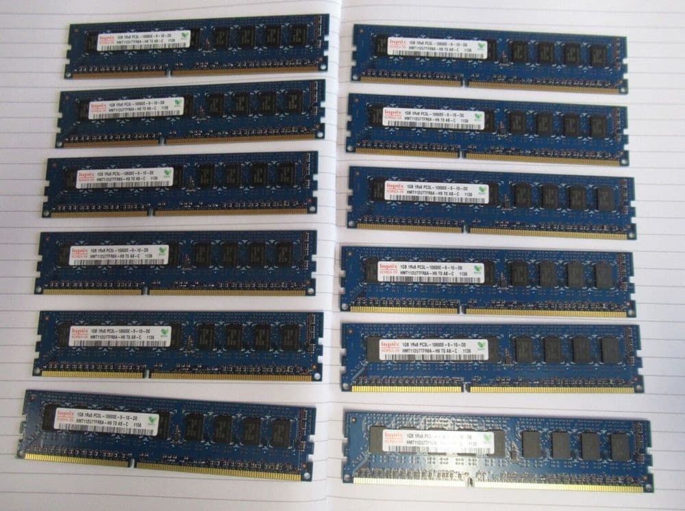 Hynix HMT112U7TFR8A-H9 12GB 12x1GB PC3-10600 DDR3-1333MHz ECC CL9 240P ...