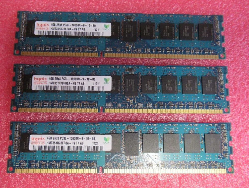 Hynix HMT351R7BFR8A-H9 12GB 3x4GB PC3-10600 DDR3-1333MHz CL9 240P 1 35V Memory