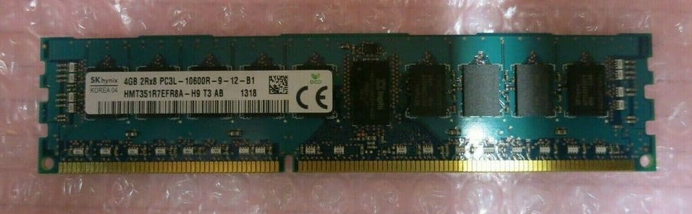 Hynix HMT351R7EFR8A-H9 4GB 2Rx8 PC3-10600 DDR3 ECC 240P CL9 Server Memory