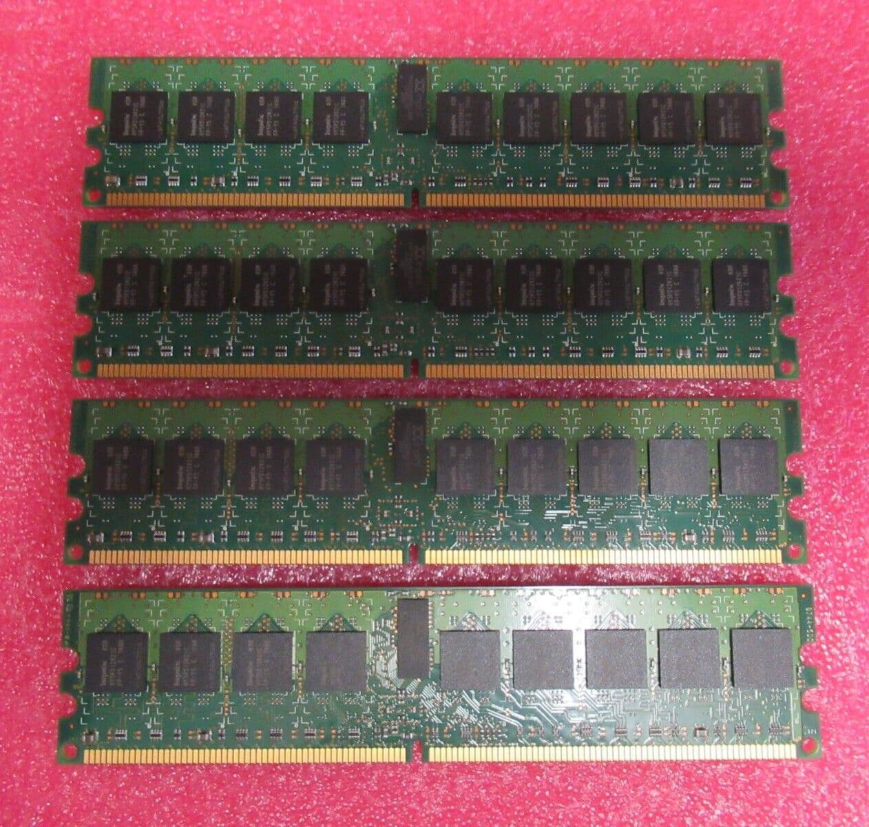 Hynix HYMP512P72CP4-Y5 4GB 4x1GB PC2-5300 DDR2-667MHz CL5 240-Pin DIMM ...