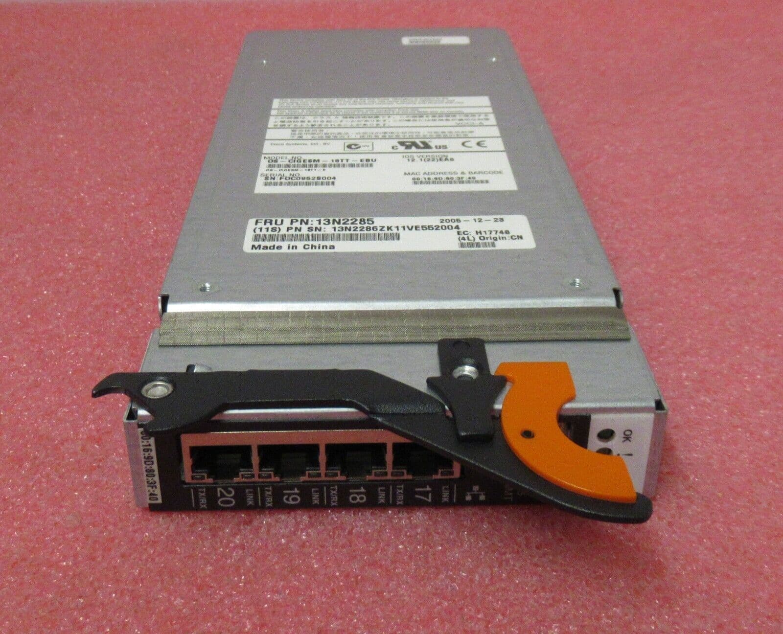 IBM 13N2285 Cisco OS-CIGESM-18TT-EBU 4-Port Intelligent Gigabit ...