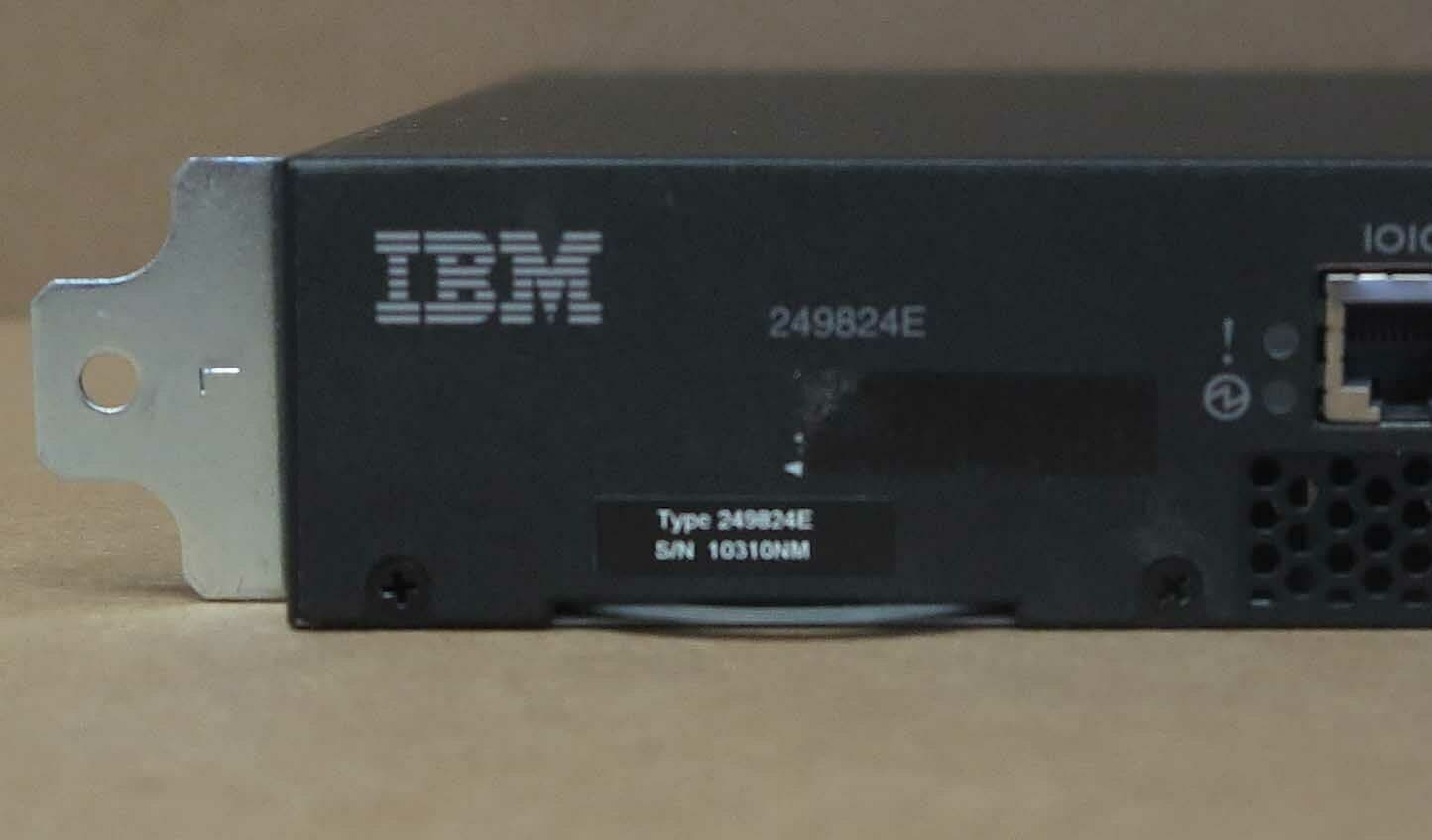 IBM 2498-24E 8Gb 24-Port Active Fibre Channel FC SAN Rack 1U Switch ...