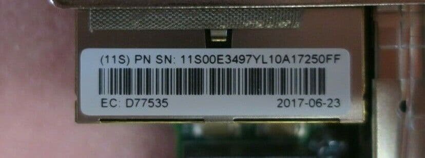 IBM 2B93 / Emulex 4-Port 2x 10Gb FCoE 2x 1GbE SFP Adapter 00E3497 1x SFP