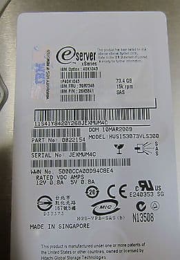 IBM 3 5& x22; 73 4Gb 15k SAS Hard Drive HDD With Caddy - eServer ...