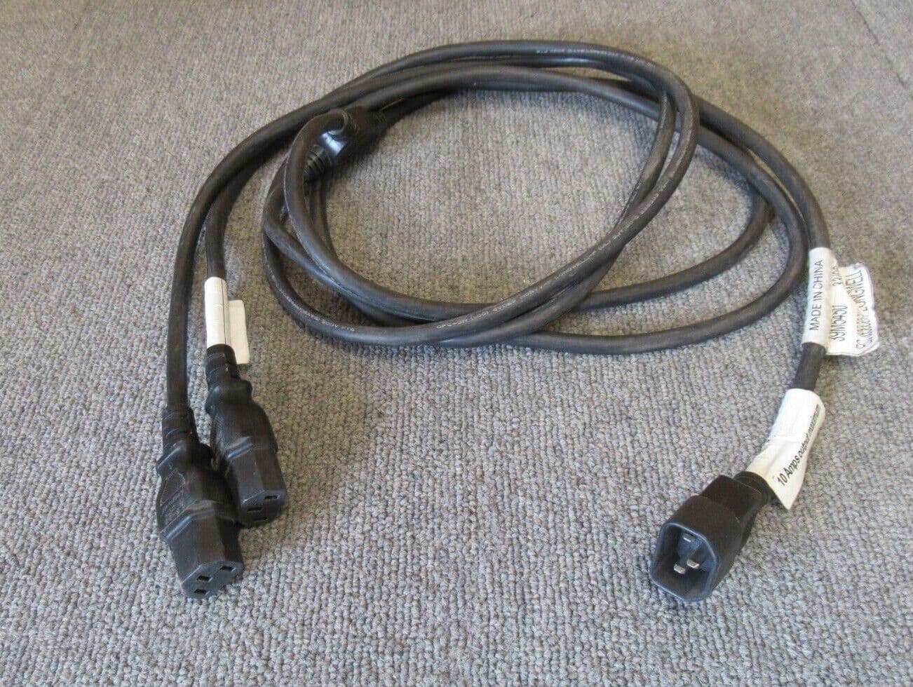 IBM 39M5450 LongWell 7FT Power Y Splitter Cable 1xC14 To 2xC13 Male To ...