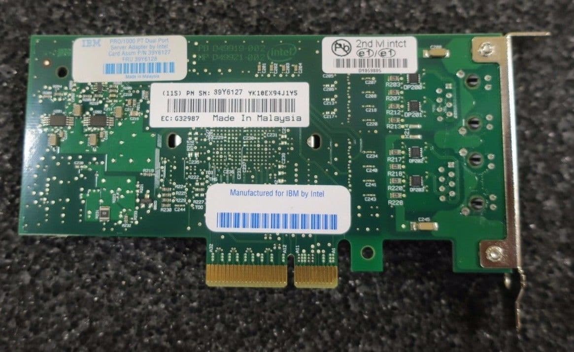 IBM 39Y6127 39Y6128 PCI-E Gigabit 10/100/1000 Dual-Port Ethernet Card ...