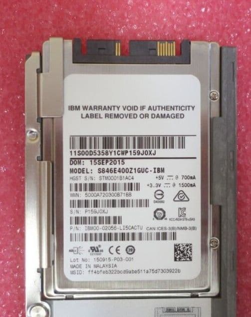 IBM 400GB Micro SAS 6Gb/s 1 8" SSD Solid State Drive Flash Drive 98Y6527