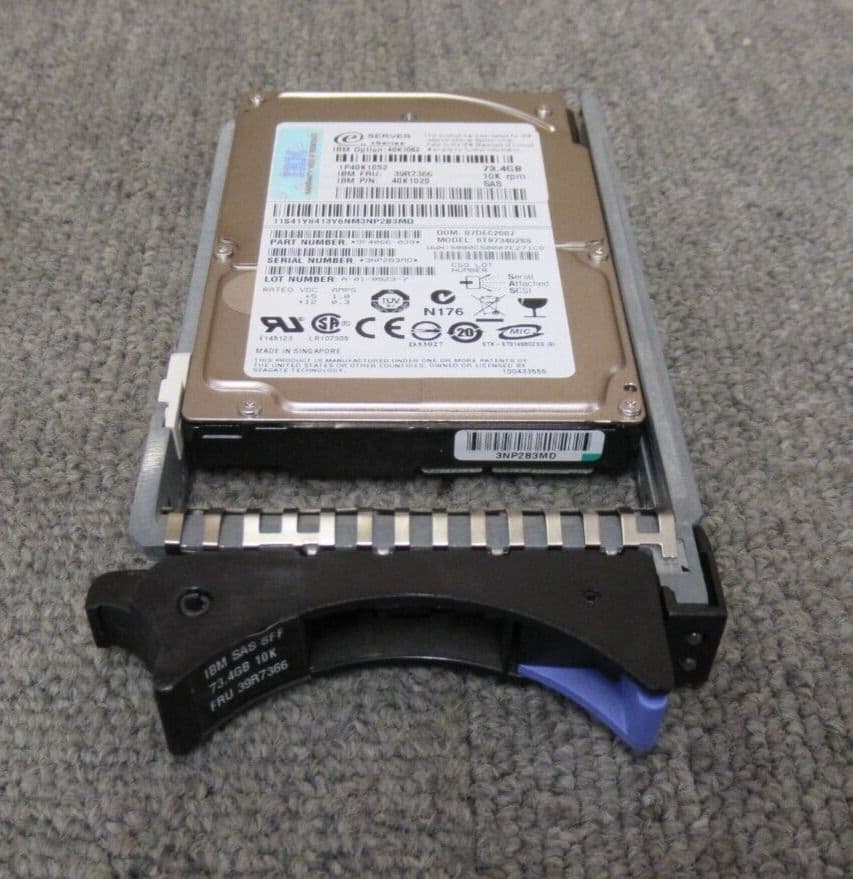 IBM 40K1052 39R7366 40K1020 73 4GB 10000RPM SAS 3Gbps Hot Swap 2 5 ...