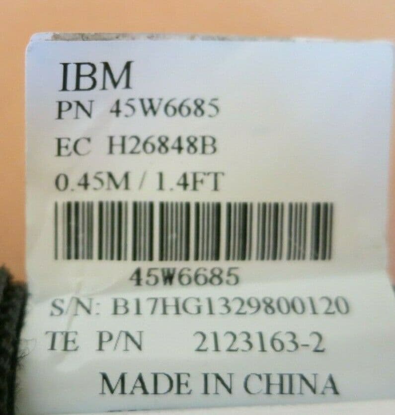 IBM 45W9548 Ethernet RJ45 To RJ45 & Fibre LC To LC Patch Cables Kit