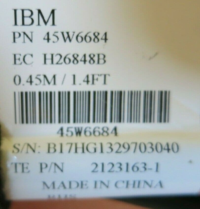 IBM 45W9548 Ethernet RJ45 To RJ45 & Fibre LC To LC Patch Cables Kit