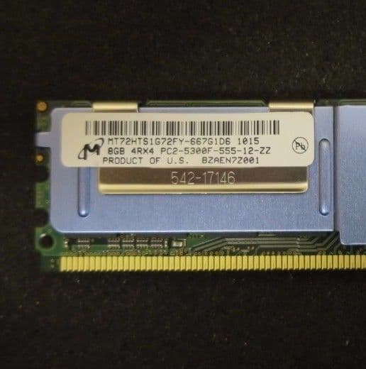IBM 46C7576 Micron MT72HTS1G72FY-667G1D6 8GB DDR2 PC2-5300F Server Ram ...