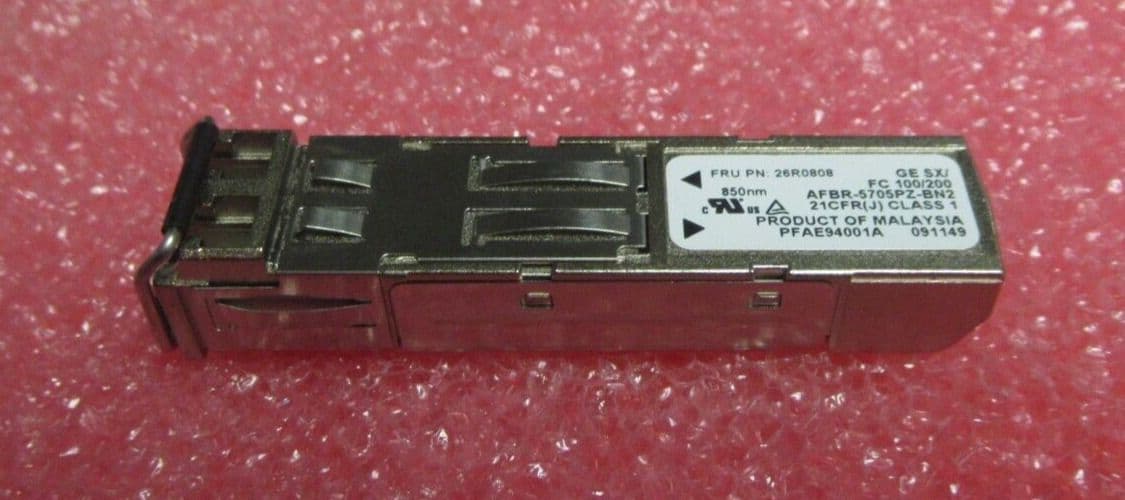 IBM AFBR-5705PZ-BN2 850nm 10km 1 25Gbps MMF SFP Transceiver Module 26R0808