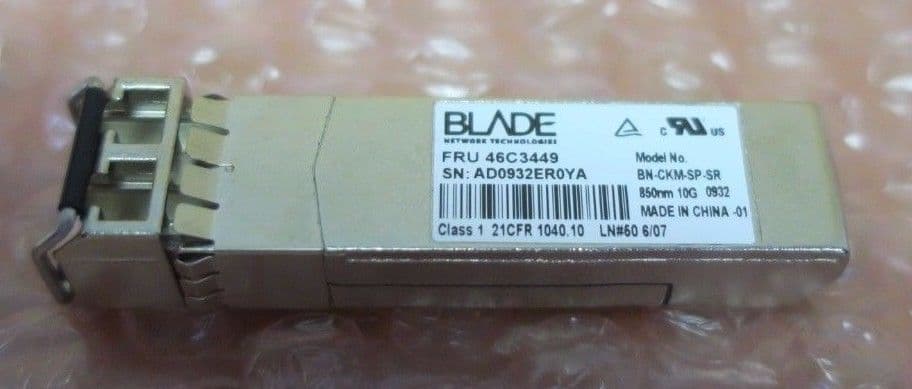 IBM Blade Networks 10G SR SFP Transceiver Module 46C3449 BN-CKM-SP-SR 10GbE