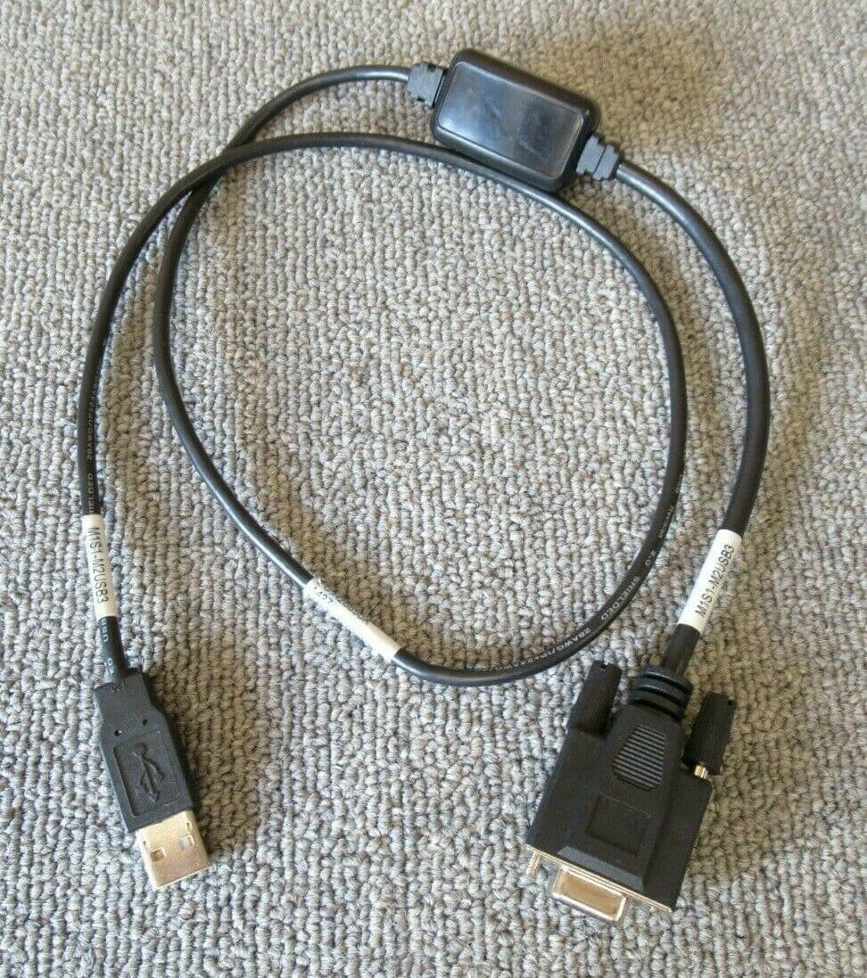 IBM EMC 45W6727 M1S1-M2USB3 USB Type A To DB9 Female Serial Cable 37"