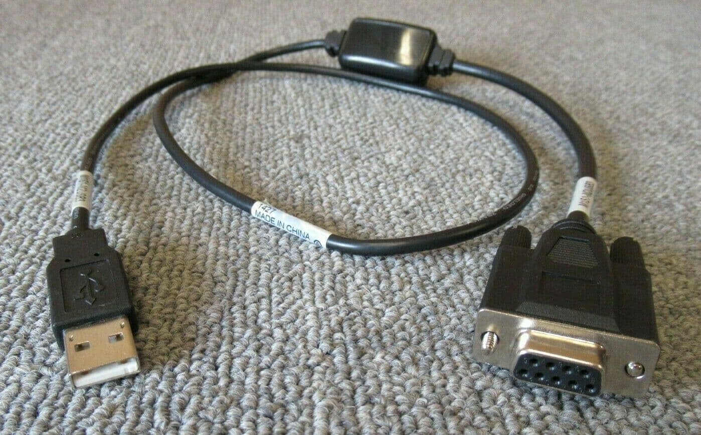 IBM EMC 45W6727 M1S1-M2USB3 USB Type A To DB9 Female Serial Cable 37"