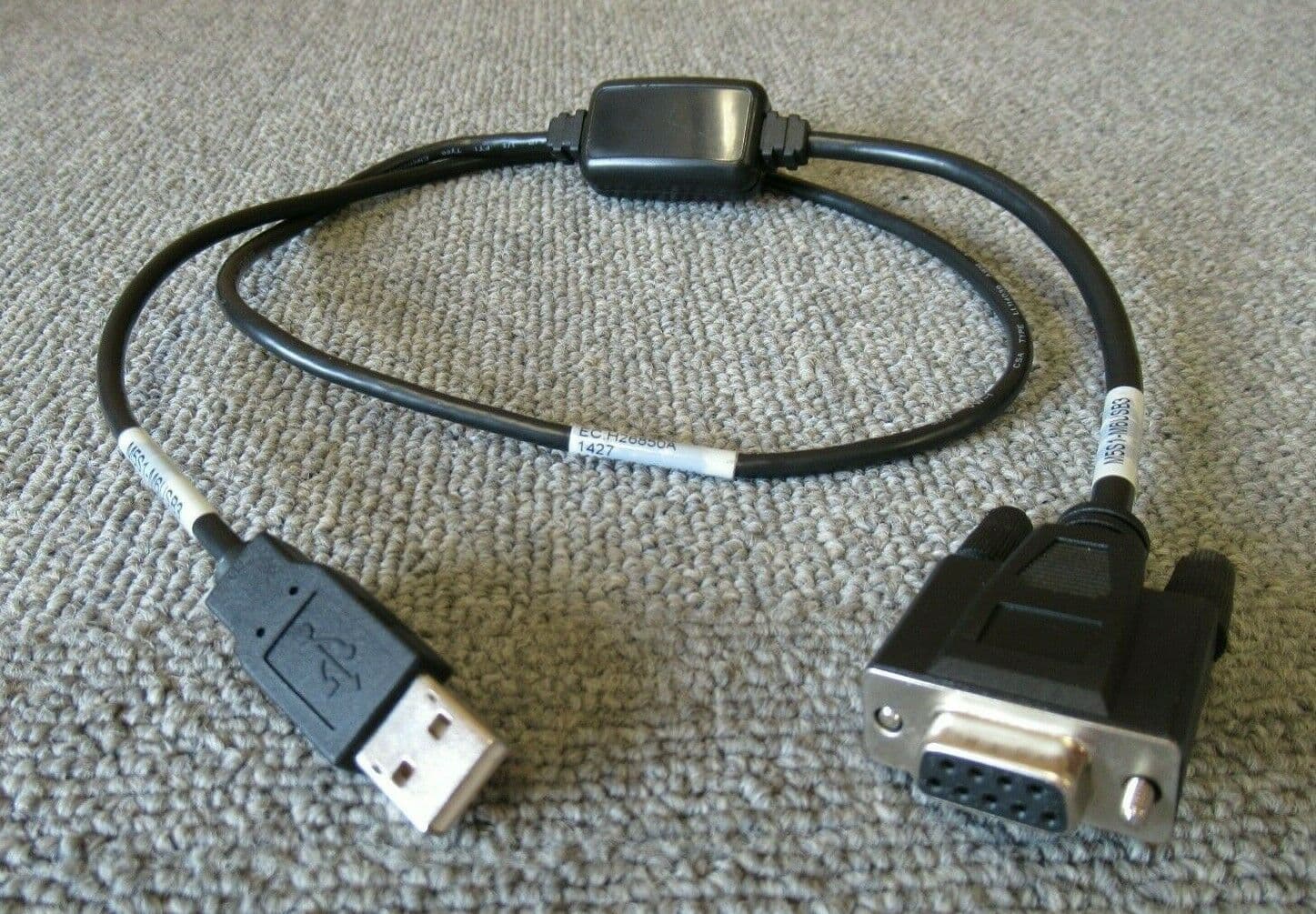 IBM EMC 45W6731 M5S1-M6USB3 USB Type A To DB9 Female Serial Cable 37"