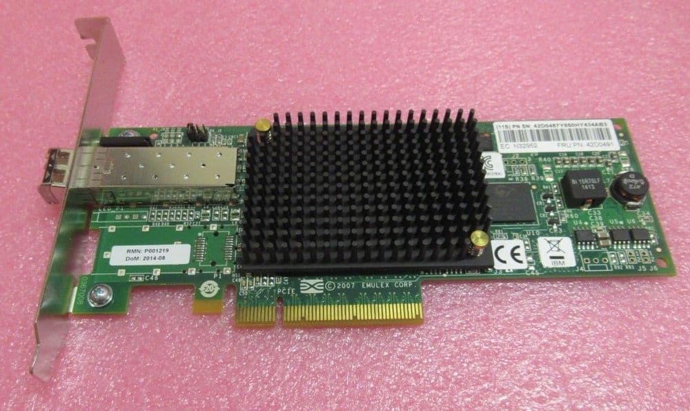 IBM Emulex LPE12000 8Gb Fibre Channel Single Port Host Bus Adapter ...