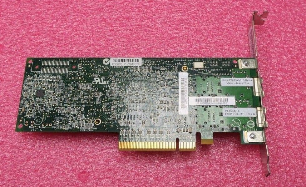IBM Emulex LPE12002 PCI-E 8Gb Dual Port FC Fibre Channel HBA 10N9824 ...