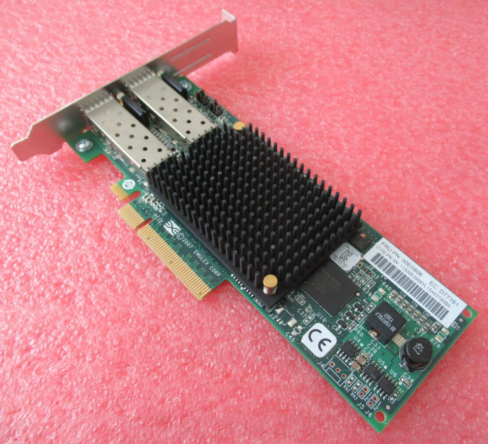 IBM / Emulex LPE12002 PCIe x8 Dual Port 8Gb HBA Host Bus Adapter 00E0806