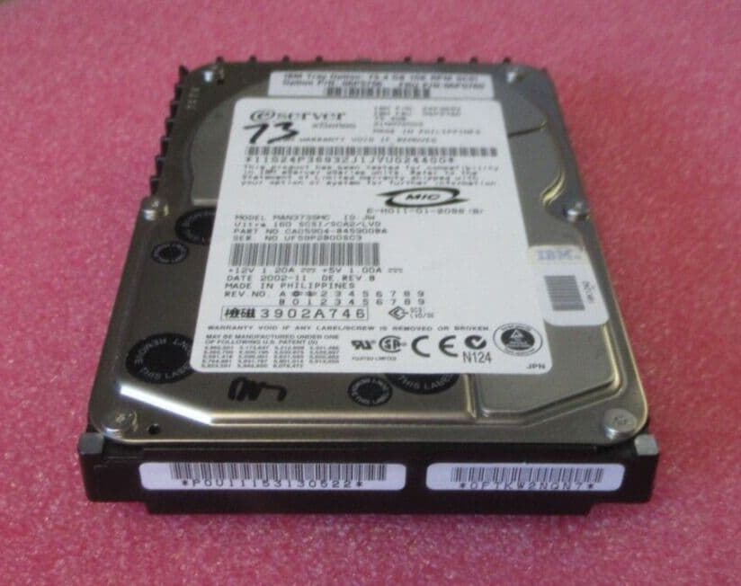 IBM eServer xSeries MAN3735MC 73GB 10K Ultra 160 SCSI HDD CA05904-B45900BA