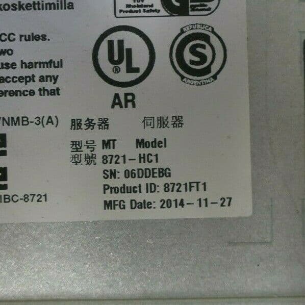 IBM Flex System Enterprise 14-Slot Chassis 8721-HC1 14x x240 CTO ...