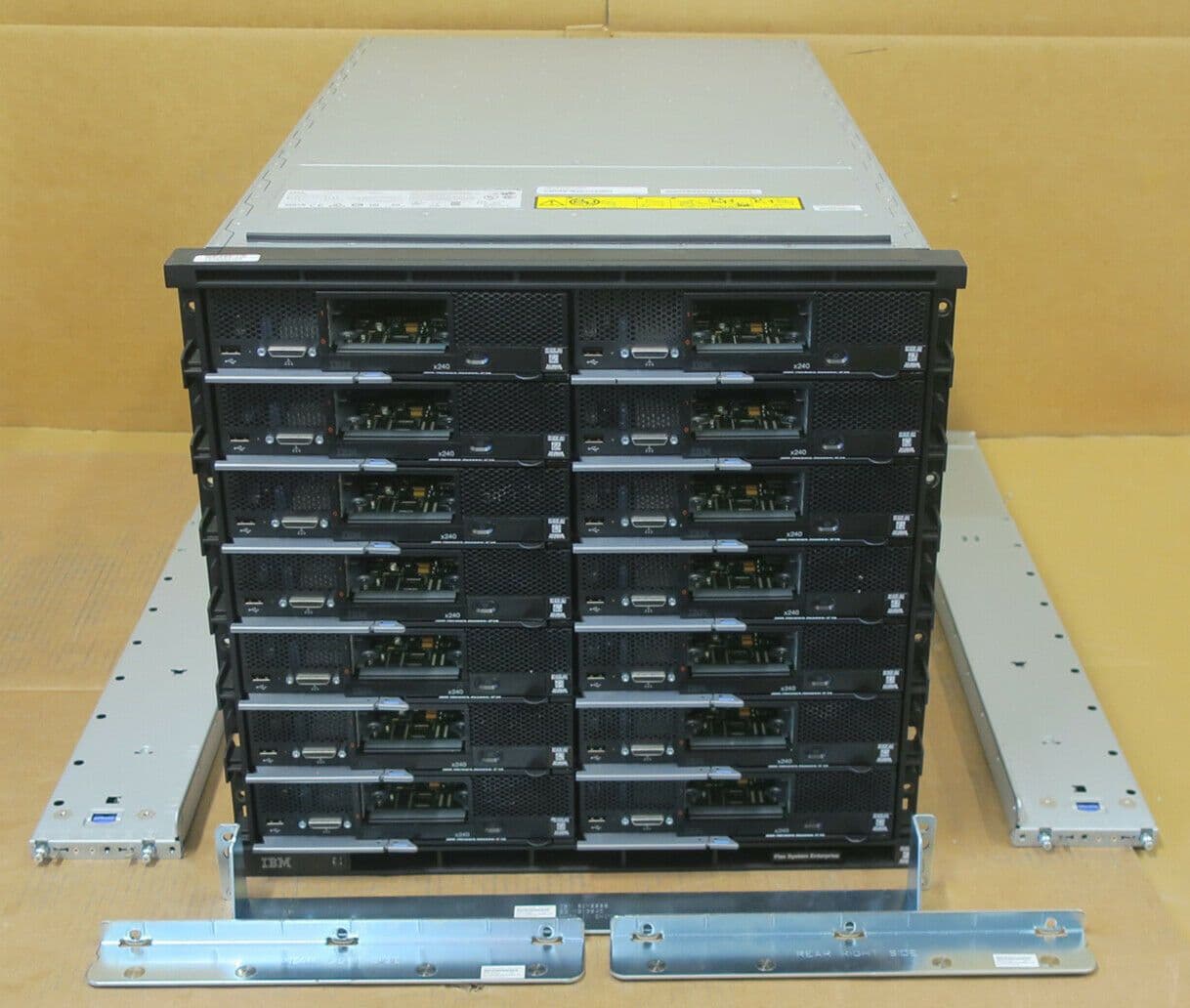 IBM Flex System Enterprise 14-Slot Chassis 8721-HC1 W/ 14x x240 CTO ...