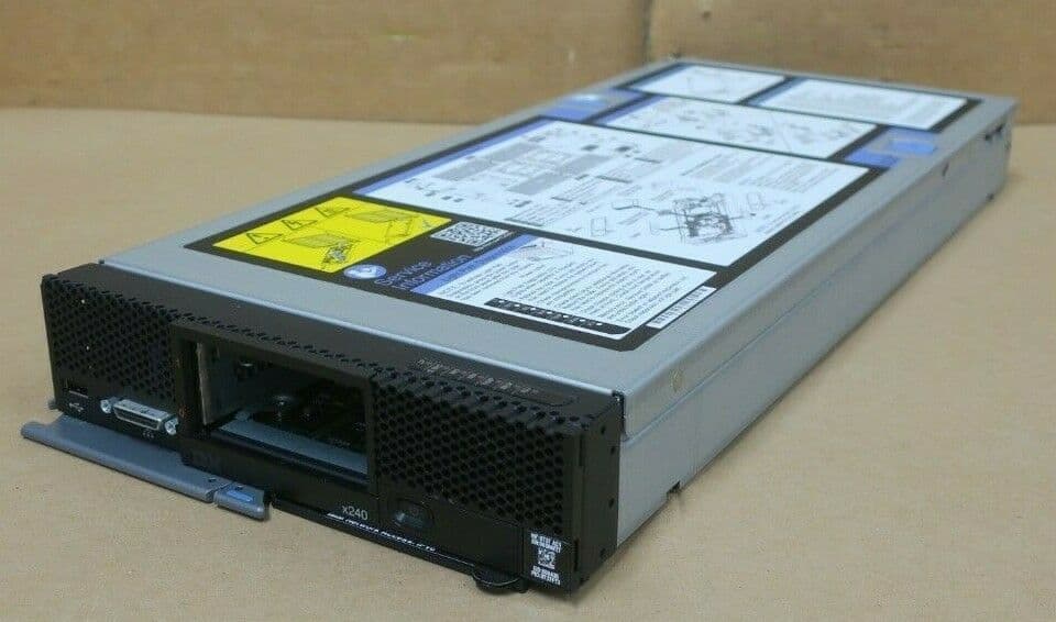 IBM Flex System x240 CTO Compute Node 8737-AC1 2 x heatsinks 10GB Mezz