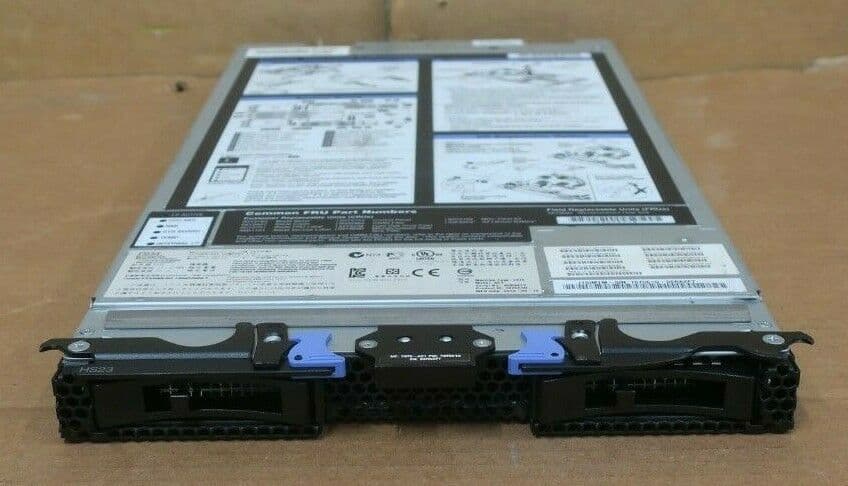 IBM HS23 Blade Server 7875-C1G 2x Eight-Core E5-2680 2 7GHz 64GB Ram 2x ...