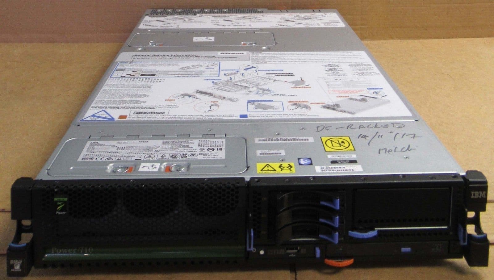 IBM Power 710 8231-E1D 1x Quad Core Power7 3 6GHz 220GB 8GB DVD RW 2U ...