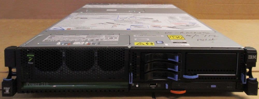 IBM Power 710 8231-E1D 1x Quad Core Power7 3 6GHz 220GB 8GB DVD RW 2U ...