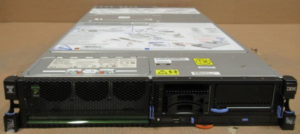 IBM Power 730 8231-E2C 2x Quad Core Power7 3 6GHz 220GB 8GB DVD RW 2U ...