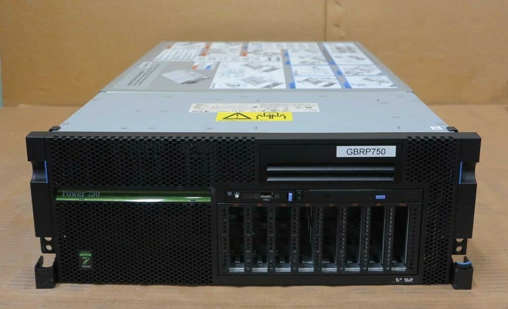 IBM Power 750 8233-E8B 2x 8C Power7 3 3GHz 64GB DDR3 8x 2 5" Bays RAID ...