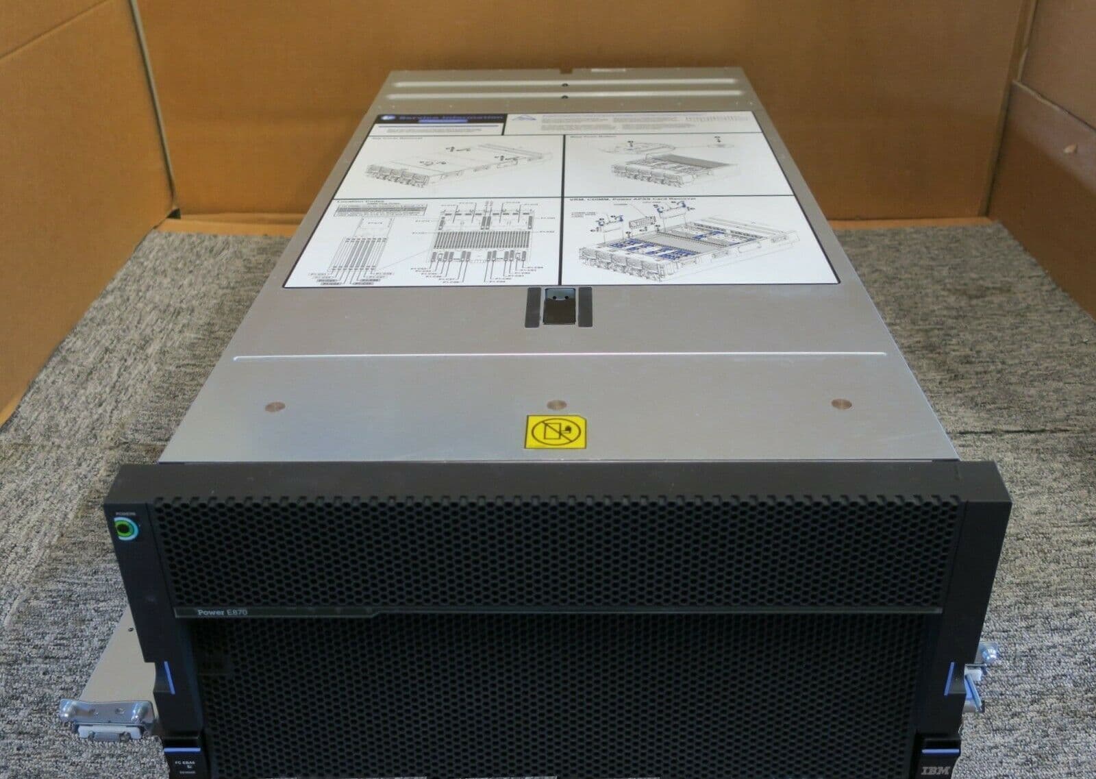 IBM Power 8 Node Draw System E870 FC EBA0 00RR128 FC 78CA-001 PCIe 5U ...