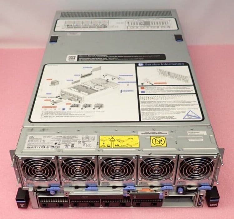 IBM Power E850C 4U Server 8408-44E 4x 10-Core 3 95GHz CPU 1024GB RAM 12-Bay