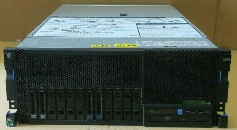 IBM Power S824 8286-42A 2x Power8 CPU 1536GB Ram 4x 300GB HDD 12-Bay 4U ...