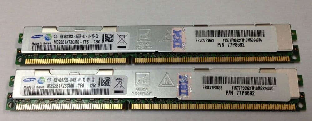 IBM Power7 16GB Memory Kit 77P8692 8209 PS700 PS701 PS702 8406-70Y 8406-71Y