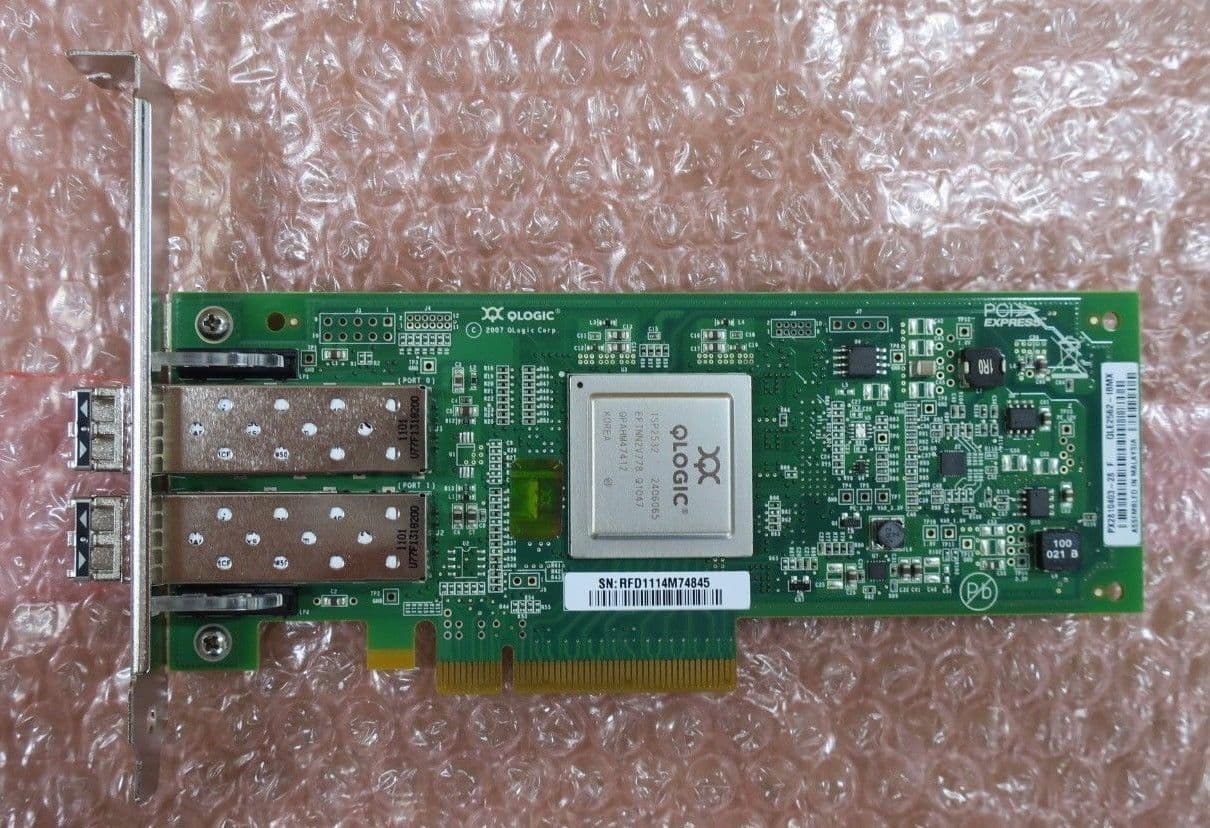IBM QLE2562 QLOGIC SANBLADE 8GB DUAL PORT FC PCI-E HBA 42D0516 42D0510