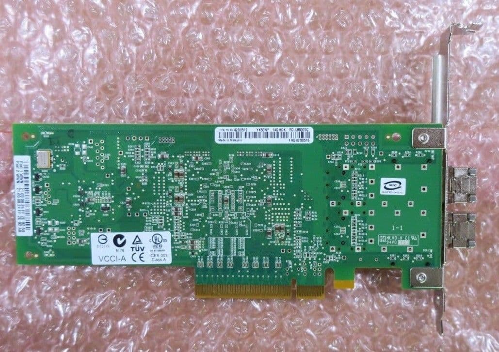 IBM QLE2562 QLOGIC SANBLADE 8GB DUAL PORT FC PCI-E HBA 42D0516 42D0510
