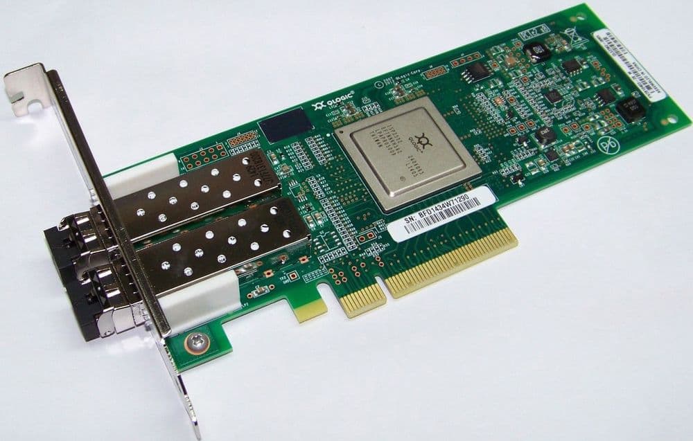 IBM QLOGIC QLE2562-IBMX Full Height Dual Port 8Gb FC HBA PCIe 42D0512 ...