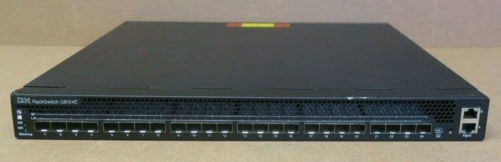 IBM RackSwitch G8124-E 24x 1/10GbE SFP Port Ethernet Network Switch ...