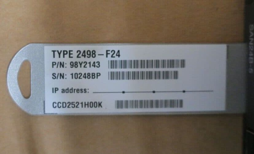 IBM SAN24B-5 6505 24x 16Gb SFP Port FC SAN Switch 2498-F24 24-Port Active