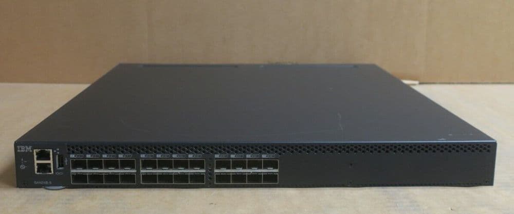 IBM SAN24B-5 6505 24x 16Gb SFP Port FC SAN Switch 2498-X24 12-Port Active