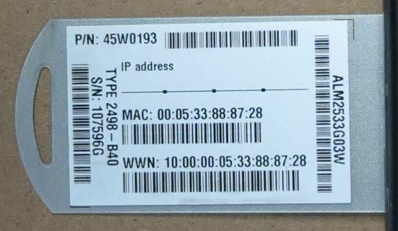 IBM SAN40B-4 2498-B40 40-Port FC 8G Switch 24-Ports Active Licenses ...