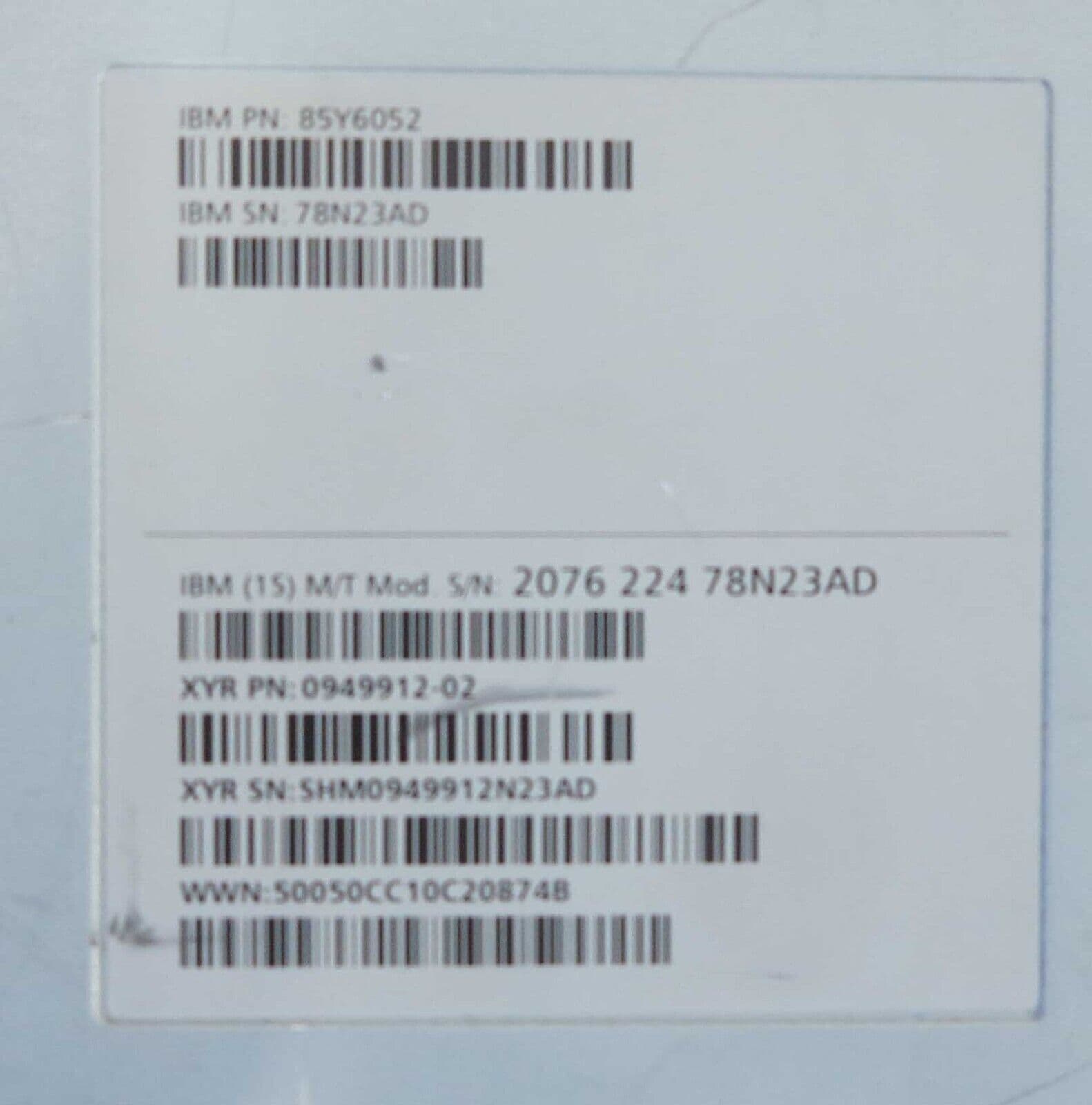 IBM Storwize 2076-24F V7000 G2 4 2TB HDD 600GB SSD Expansion Array 2x ...