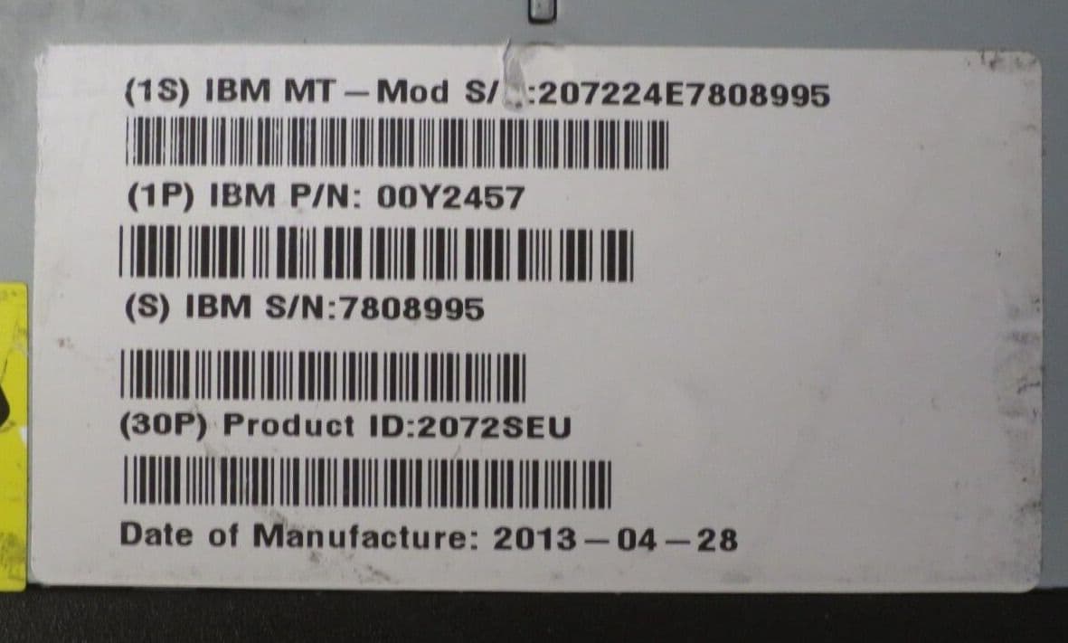 IBM Storwize V3700 2072-24E Expansion Array 24x 2 5" SAS 2x Expansion ...