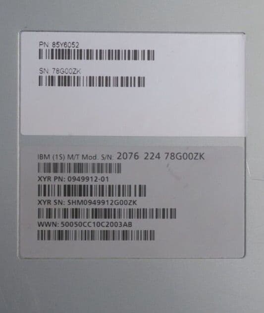 IBM Storwize V7000 G1 Expansion Array 2076-224 24x 300GB 10k HDD No ...