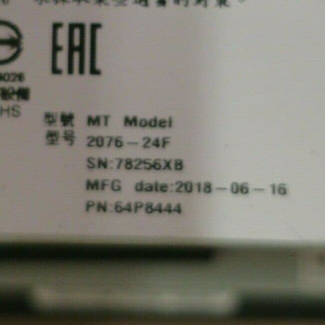 IBM Storwize V7000 Gen2 9 x 2 4TB 10K 12G Expansion Array 2076-24F 2x ...