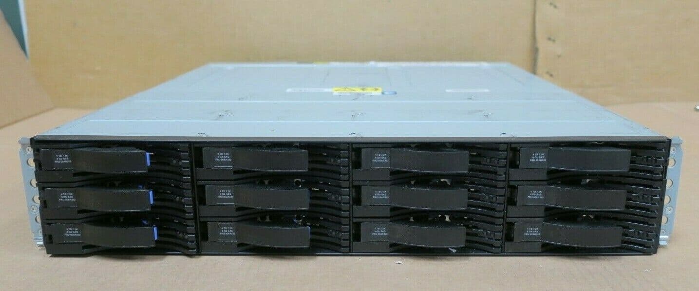 IBM Storwize V7000 Gen2 9 x 4TB 7 2K 6GBs Expansion Array 2076-12F 2x ...