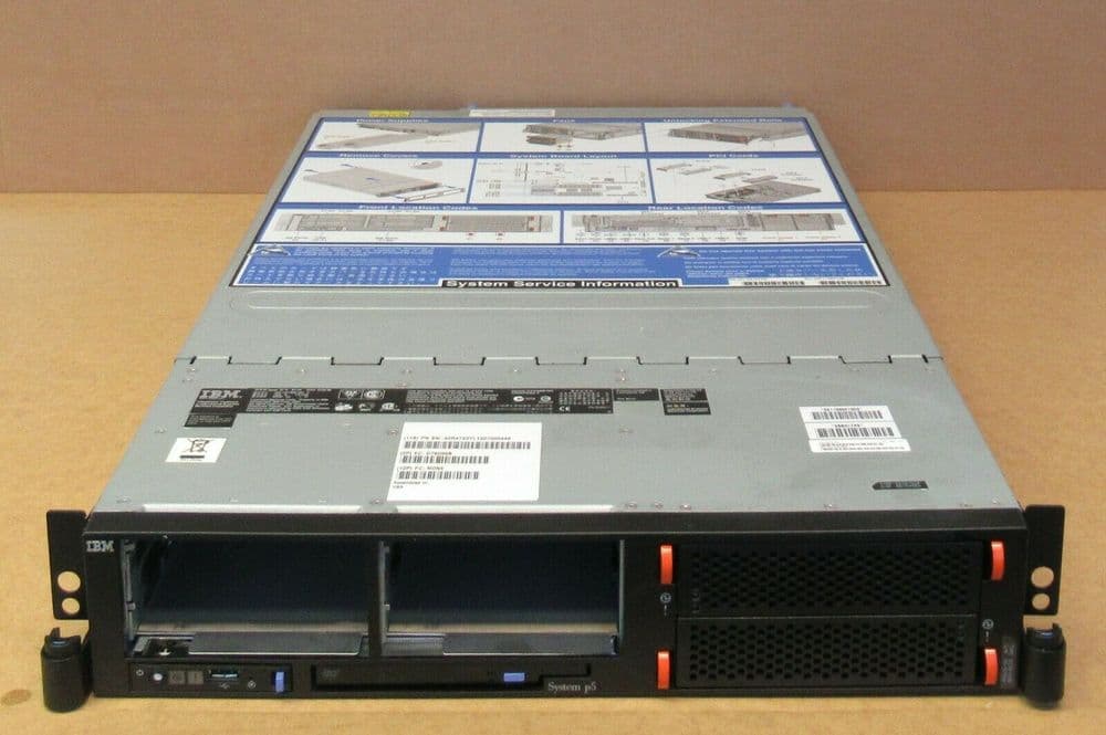 IBM System P5 510 4x 3 5" Bays 1U Rack Server Chassis ONLY