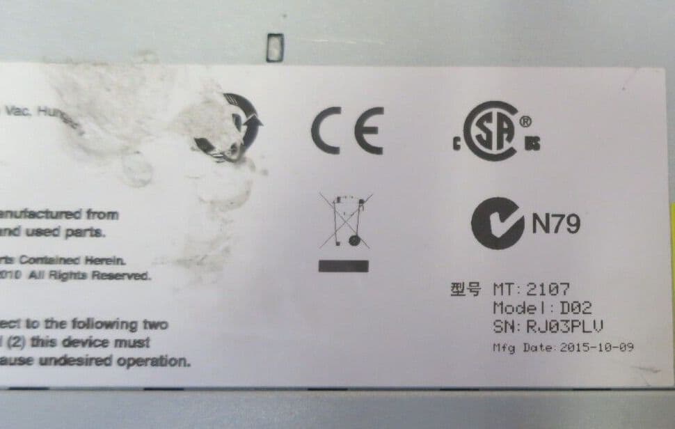 Ibm System Storage Ds8000 2107 D02 24x 2 5 Bay 2x Controller 24x 600gb 15k Hdd 364273816841